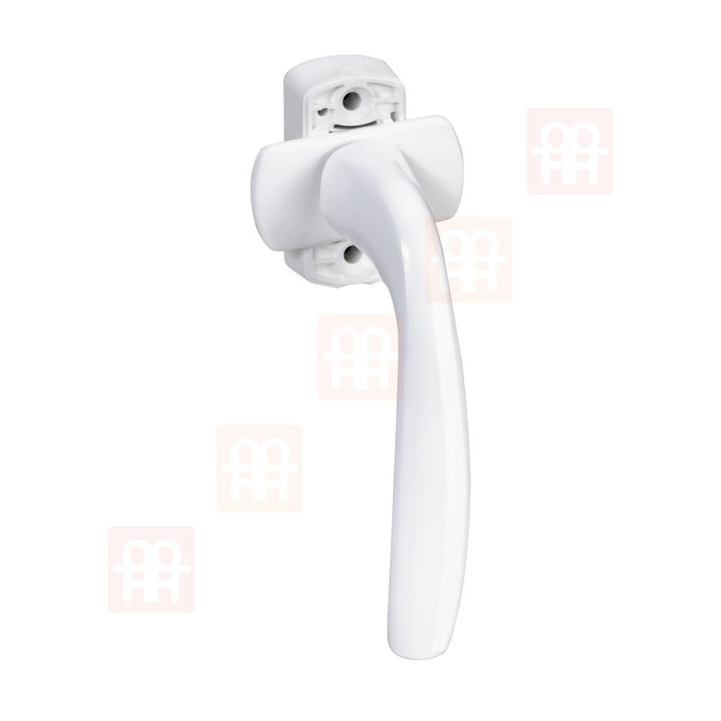 Aluminium window handle HOPPE Secustik white | E-shop - OKNA HNED