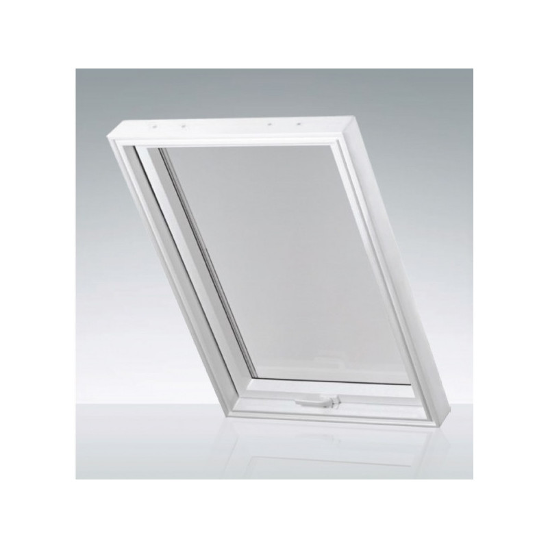 PVC roof window | 78x98 cm (780x980 mm) | white with grey cladding ...
