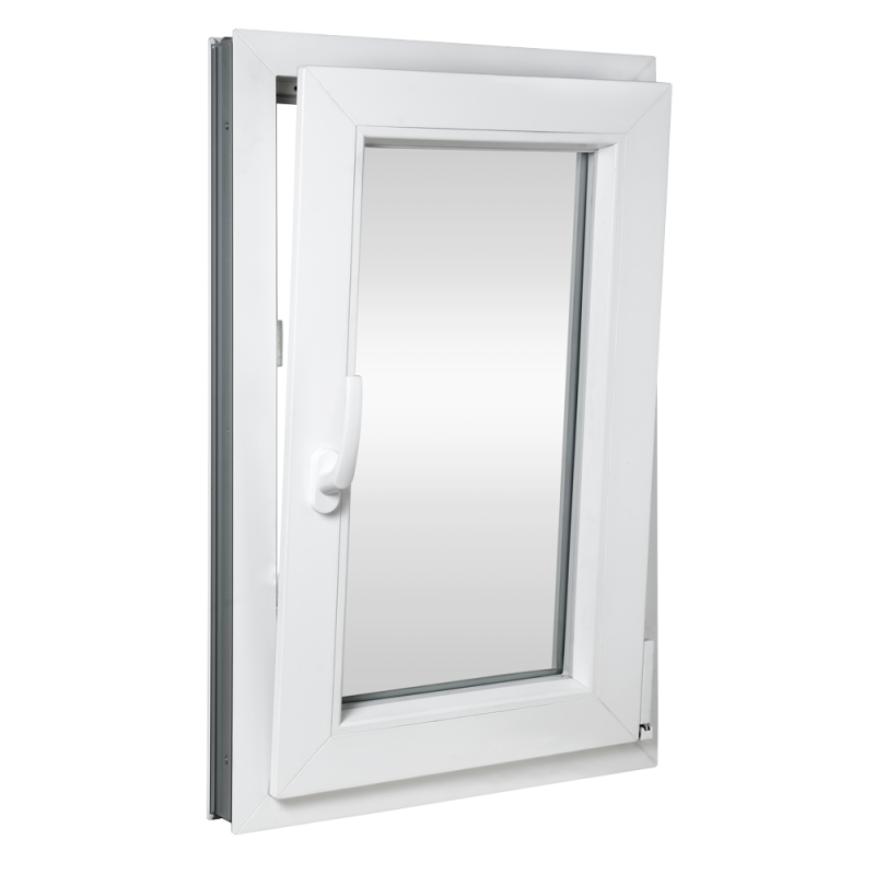 Plastic window 50x70 cm (500x700mm) opening and tilting right white ...