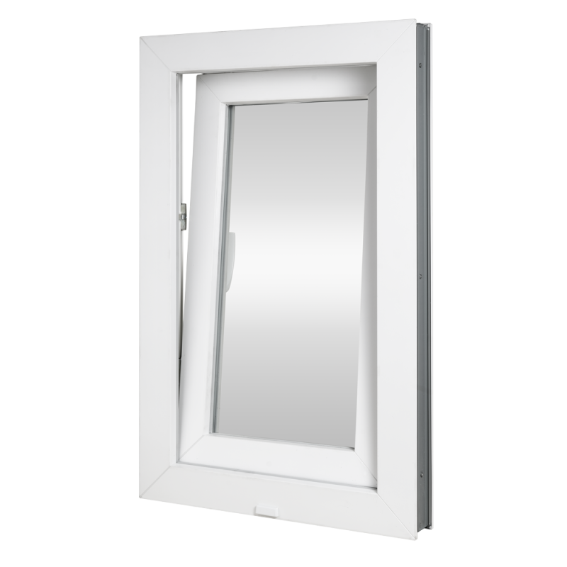 Janela plástica | 80x100 cm (800x1000 mm) | branca | abertura e ...