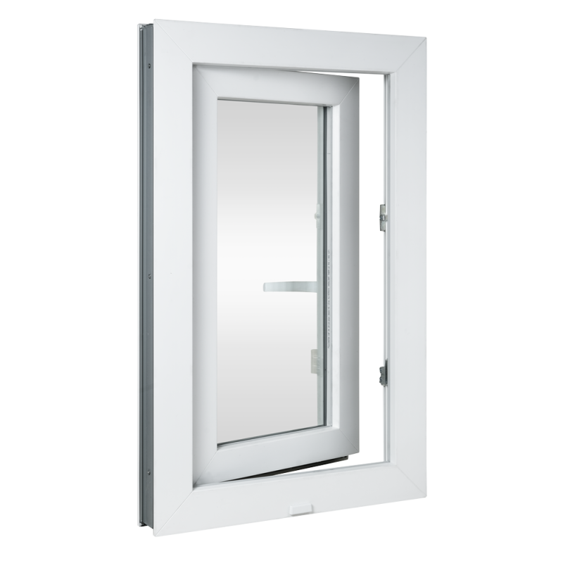 Plastic window | 100 x 120 cm (1000 x 1200 mm) | white | opening and ...
